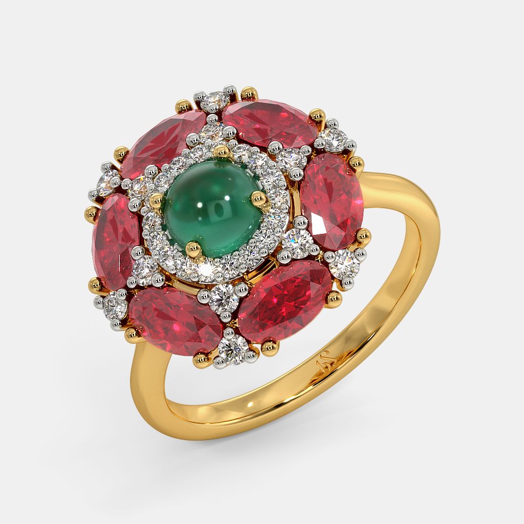 bluestone ruby ring