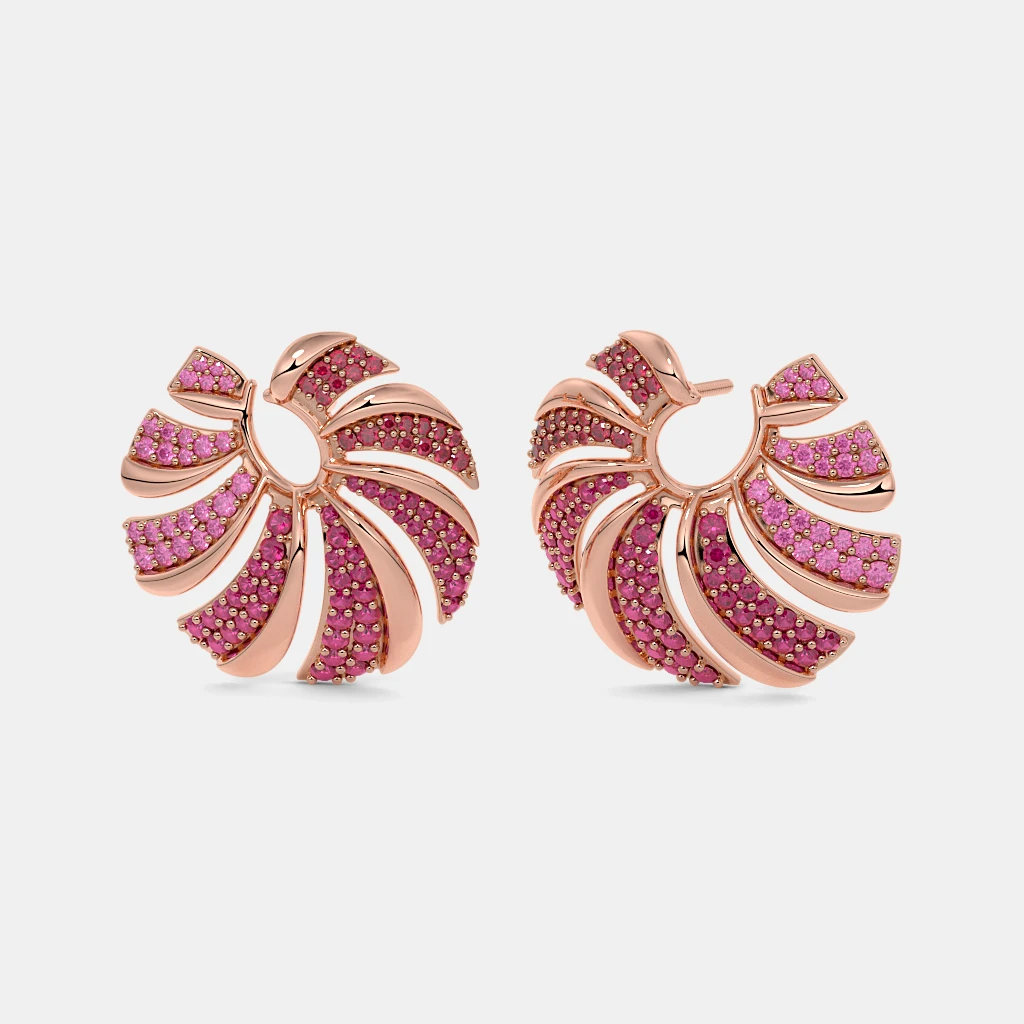The Orotund Orange Peel Earrings | BlueStone.com