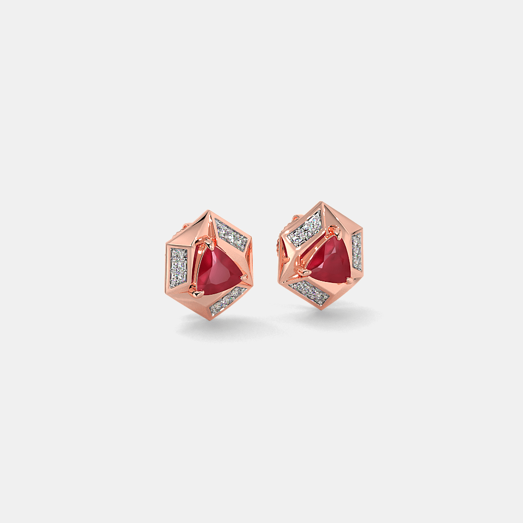 The Solstice Sparkle Stud Earrings | BlueStone.com