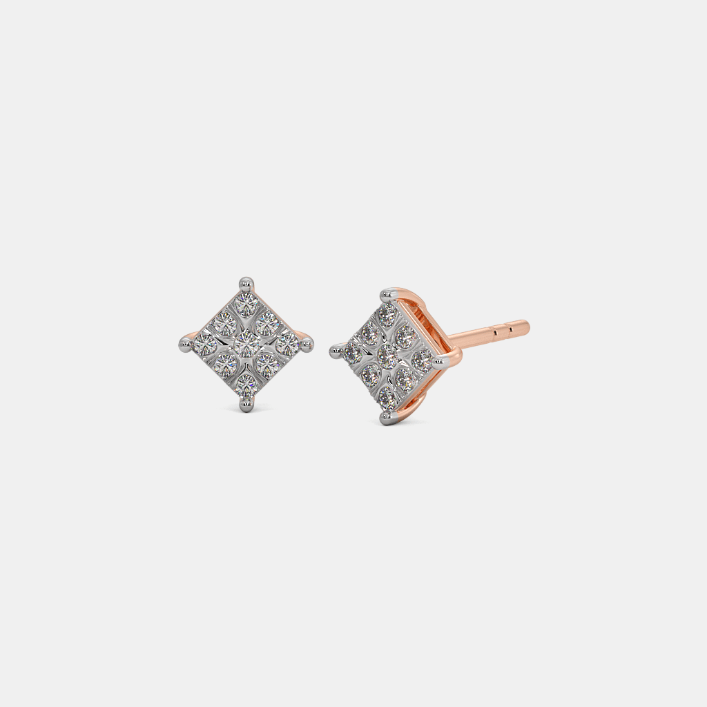 The Classic Princess Stud Earrings | BlueStone.com
