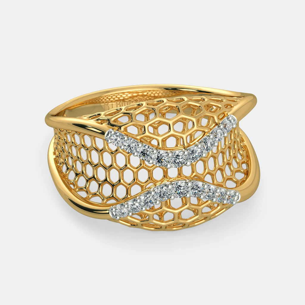 The Ishaal Lattice Ring | BlueStone.com