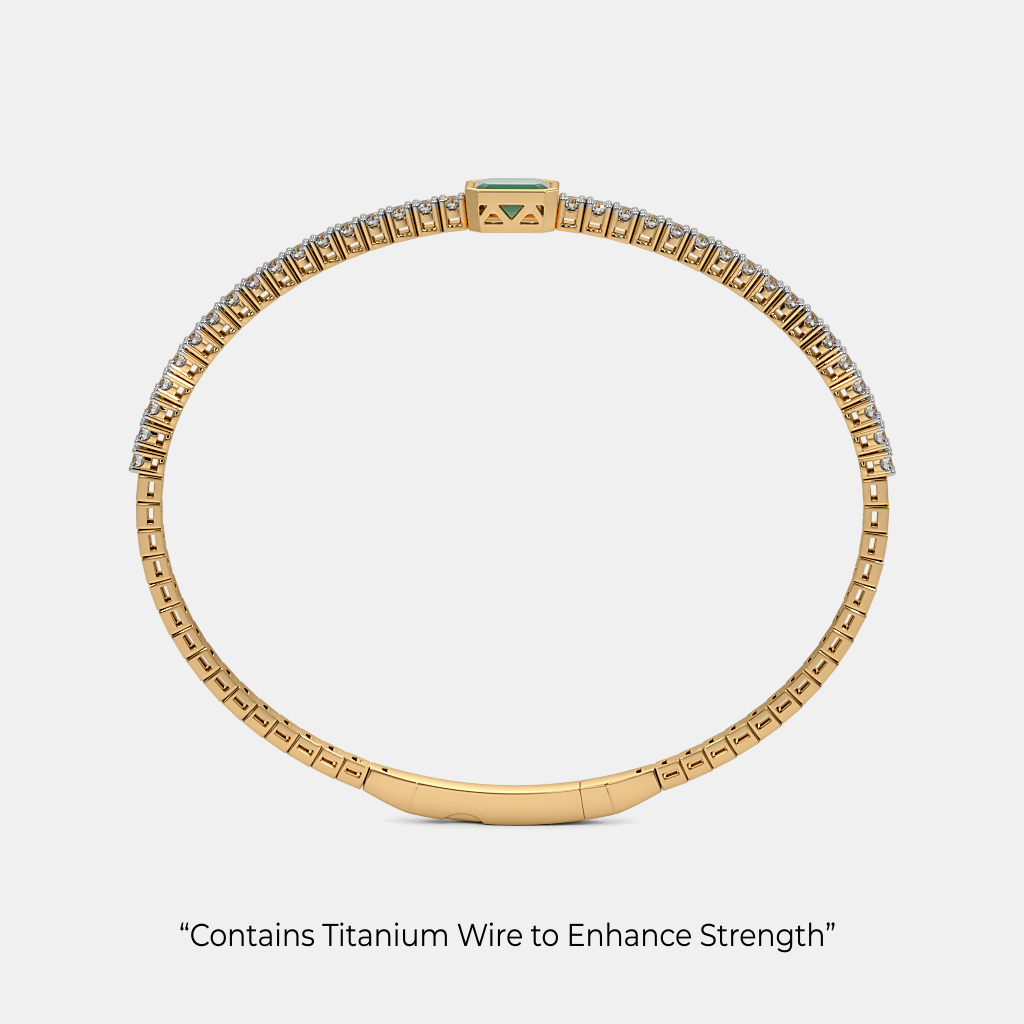 The Cheree Oval Bangle | BlueStone.com