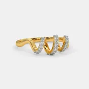 The Rhythmic Ribbon Ring | BlueStone.com