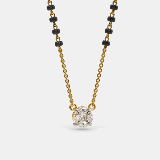 Buy Latest Diamond Mangalsutra Designs Online - BlueStone